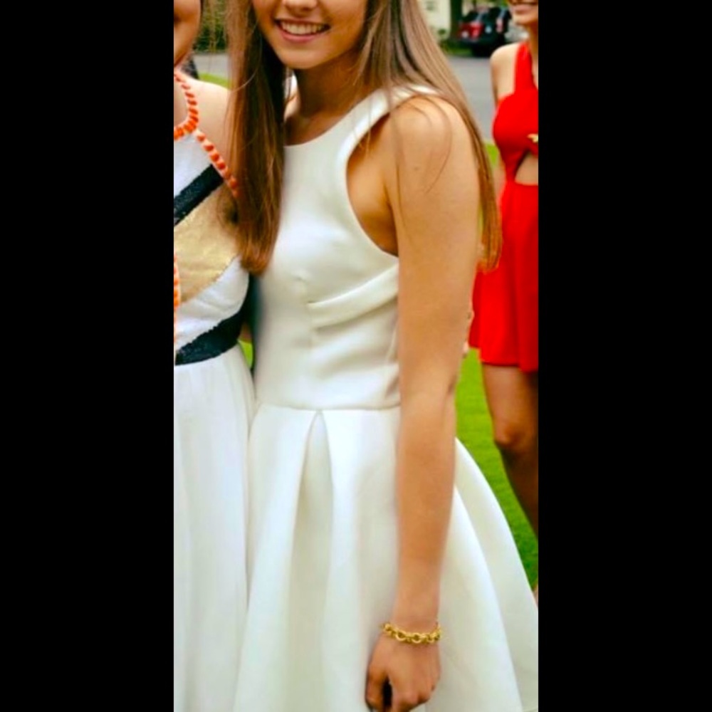 Lavish Alice Ivory Skater Dress - Gem